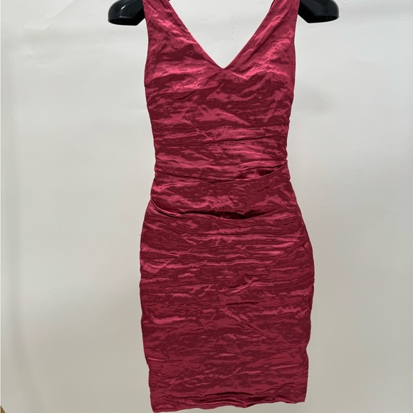 Nicole Miller | Dresses | Nicole Miller Y2k Vintage Metallic Raspberry ...